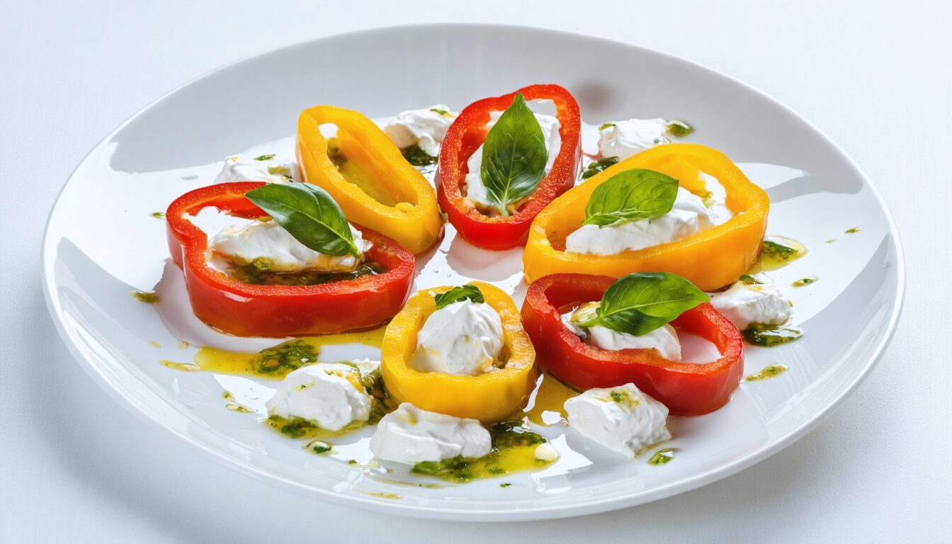 Un carpaccio de poivrons qui impressionne à coup sûr